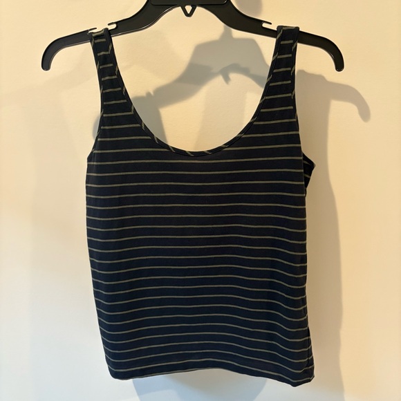 CAbi | Tops | Cabi Navy And Green Charm Tank | Poshmark